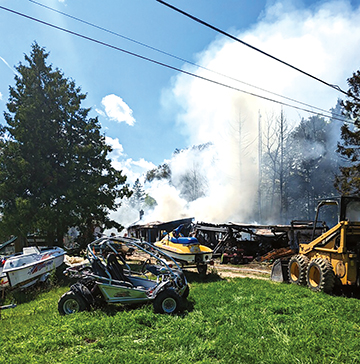 Firefighters save Long Lake home | News, Sports, Jobs - The Alpena News